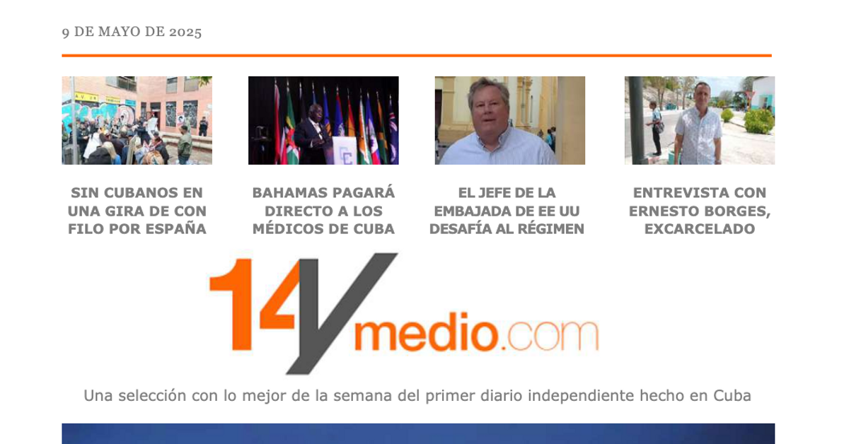 Edición impresa del 14ymedio el 9 de mayo de 2025
