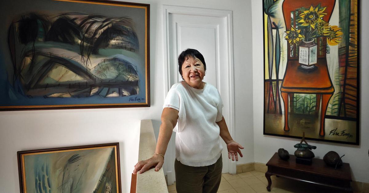 La pintora cubana Flora Fong a los artistas de la Isla: "No se sientan apocados, hay que seguir"