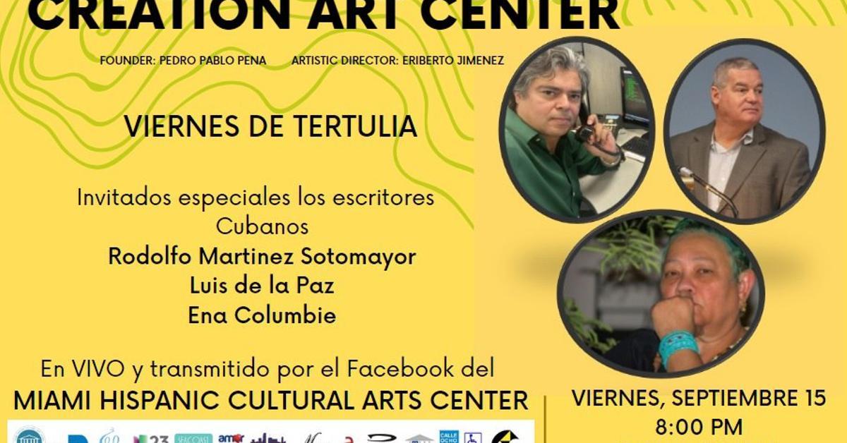 Tertulia literaria en el Creation Art Center